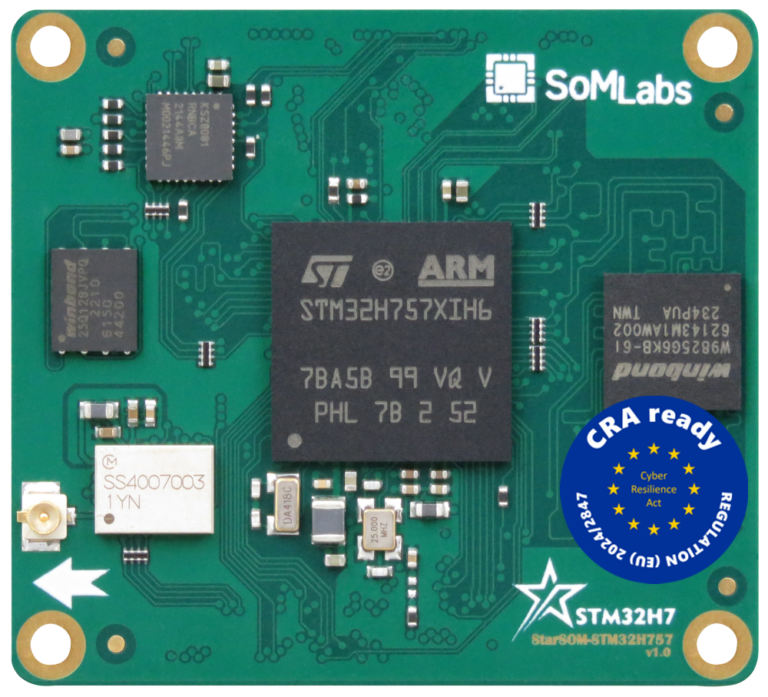 StarSOM-STM32H757 (SLS05) dual core ARM Cortex-M7 + Cortex-M4